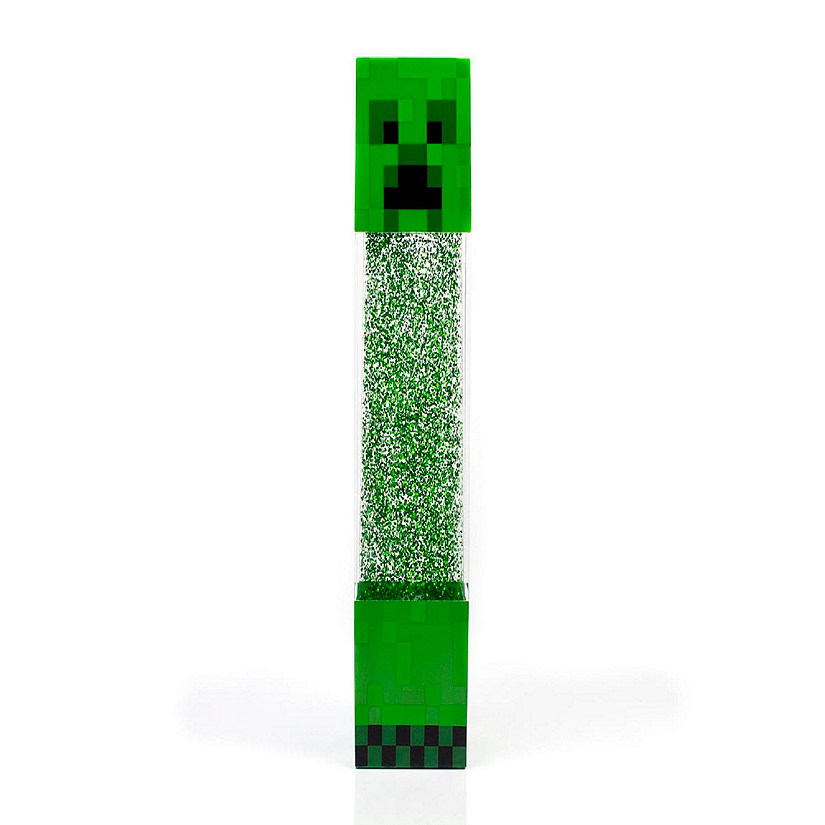 Minecraft Creeper Glitter Motion Light 12-Inch Fun Mood Light LED Lamp ...