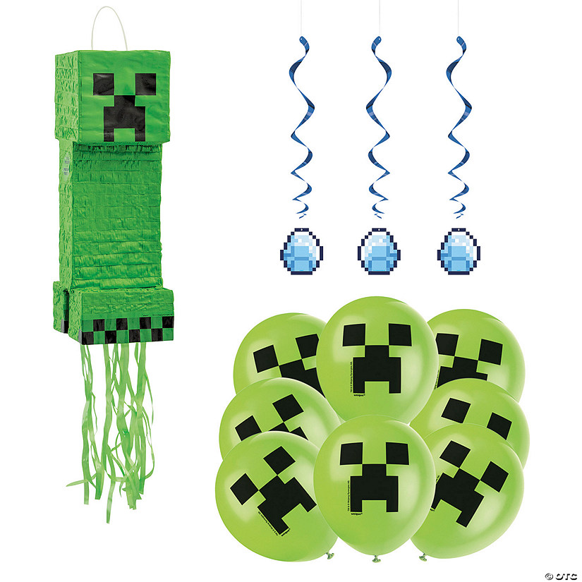 Minecraft Party Piñata Decorating Kit | Oriental Trading