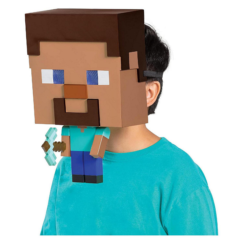 Minecraft Steve Child Costume Mask One Size | Oriental Trading