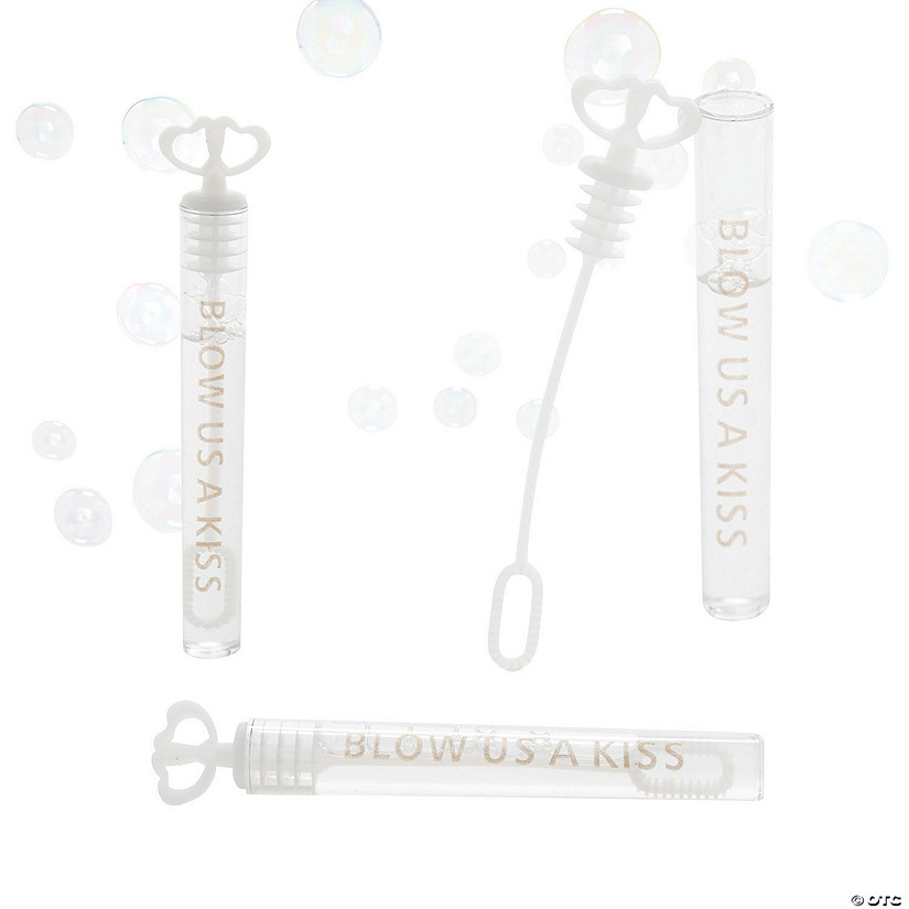 Mini Blow Us a Kiss Bubble Tubes - 24 Pc. | Oriental Trading