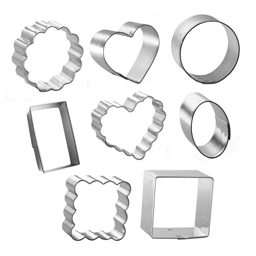 Mini Chocolate Box Shapes 8 Piece Cookie Cutter Set | Oriental Trading