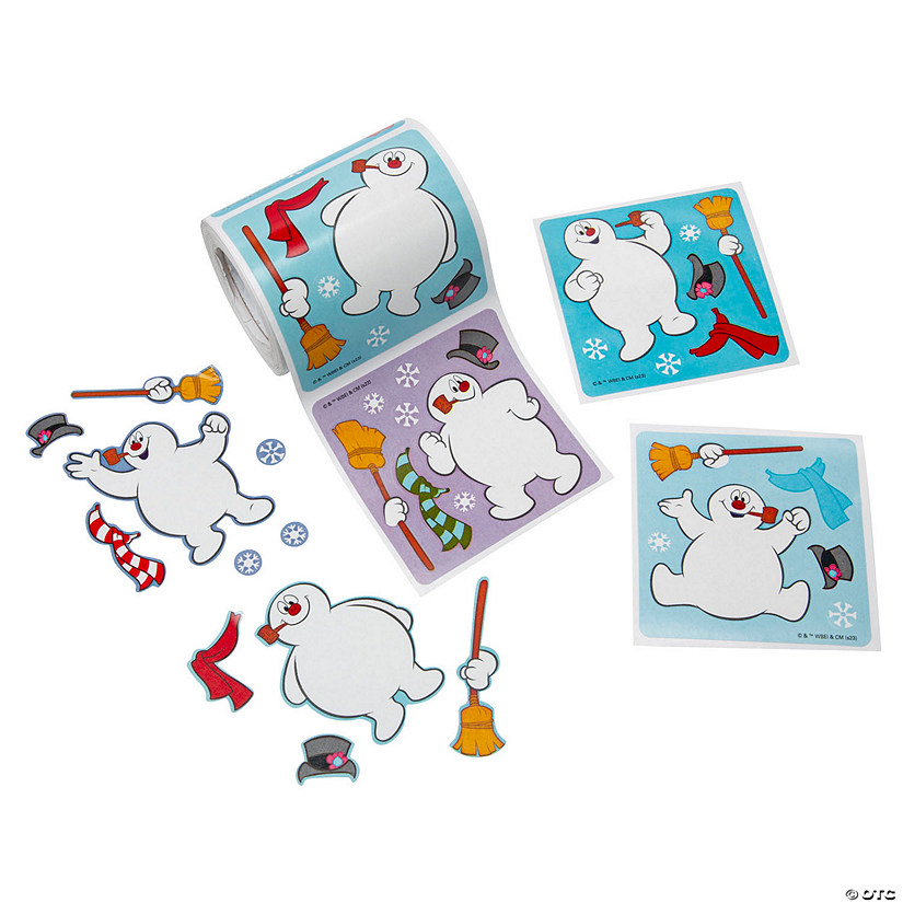 Mini Frosty the Snowman™ Make-a-Snowman Sticker Roll – 100 Pc.