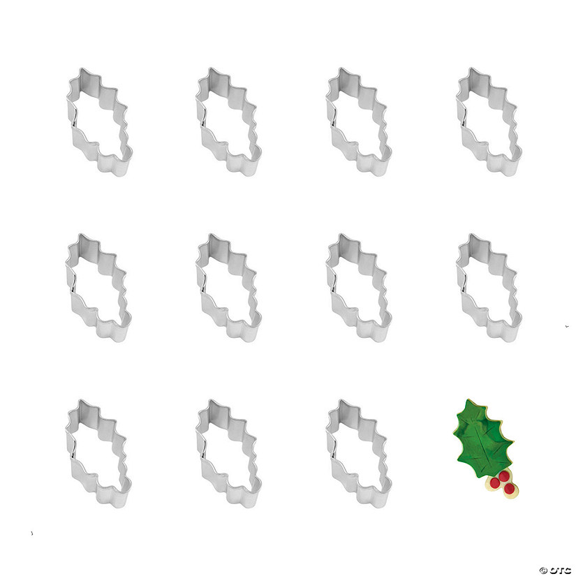 Mini Holly Leaf Cookie Cutters | Oriental Trading