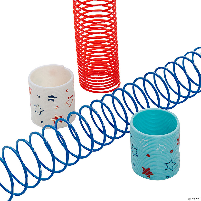 Mini Patriotic Magic Springs - 12 Pc. | Oriental Trading