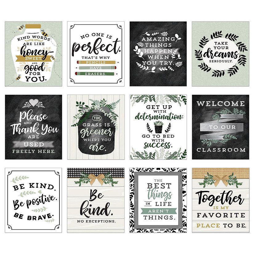 Mini Posters: Farmhouse Poster Set | Oriental Trading