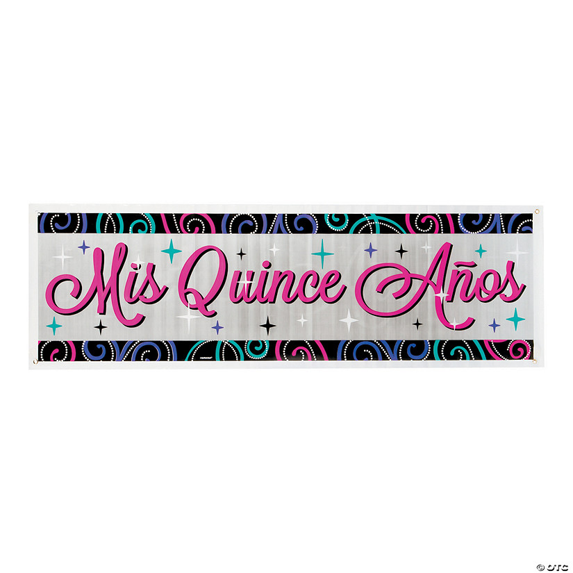 Mis Quince Años Giant Plastic Banner - Discontinued