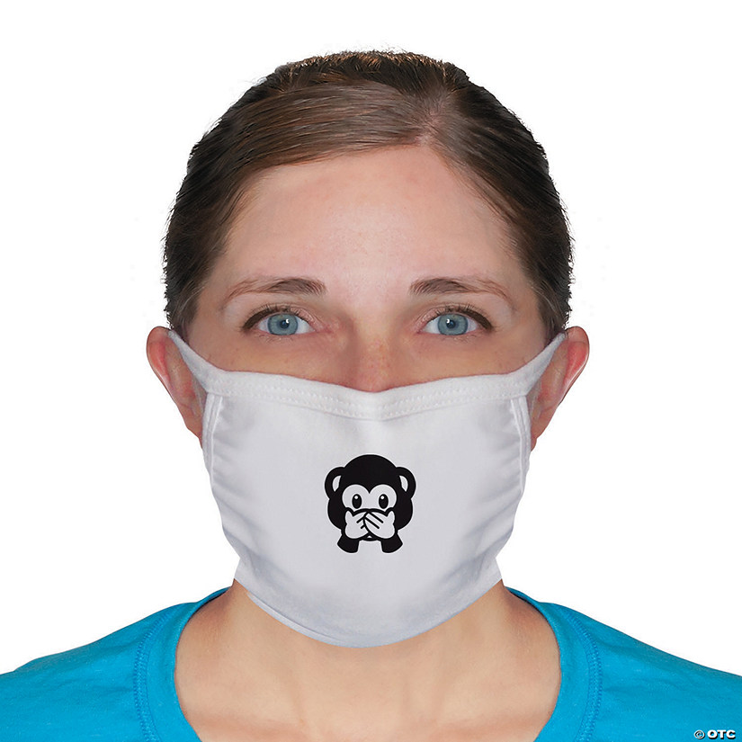 Monkey Fabric Face Masks - 2 Pc. | Oriental Trading