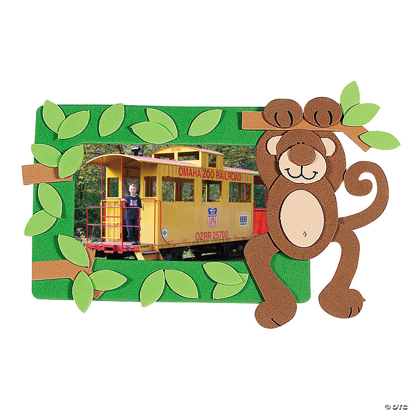 Monkey Picture Frame Magnet Craft Kit - Discontinued