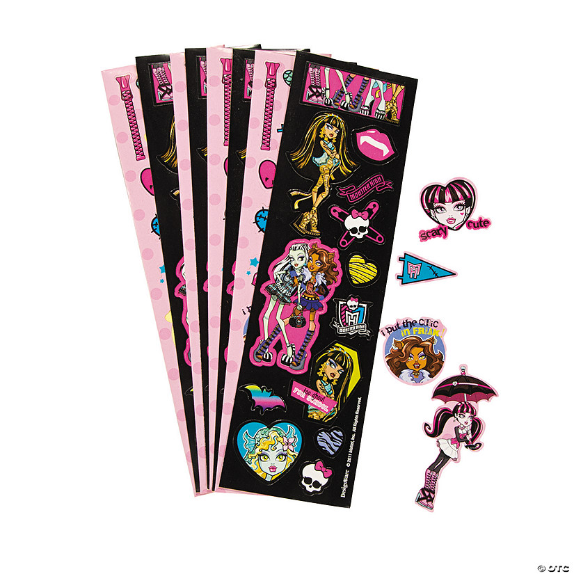 Monster High™ Sticker Strips - Discontinued