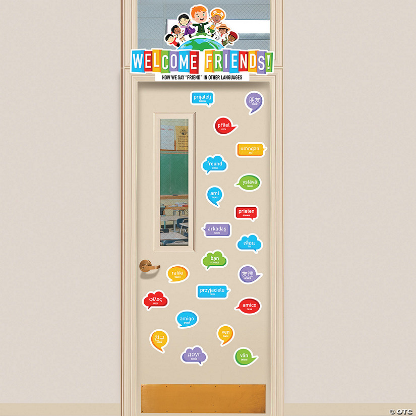 Multicultural Welcome Friends Door Decorating Set - 27 Pc. - Discontinued