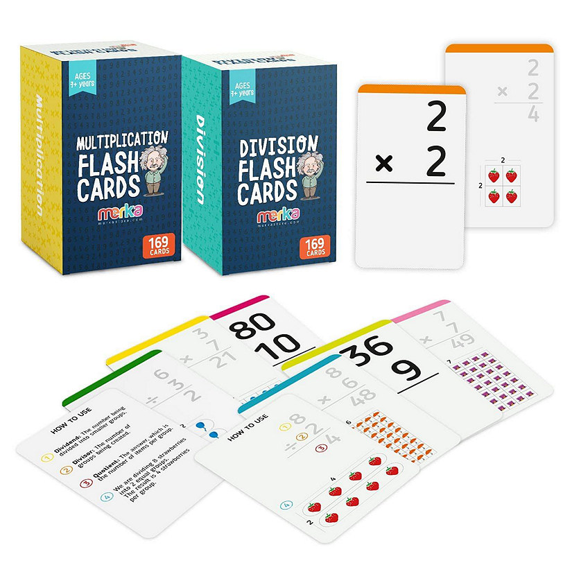 Multiplication and Division Flash Cards - Learn and Create Math Game ...