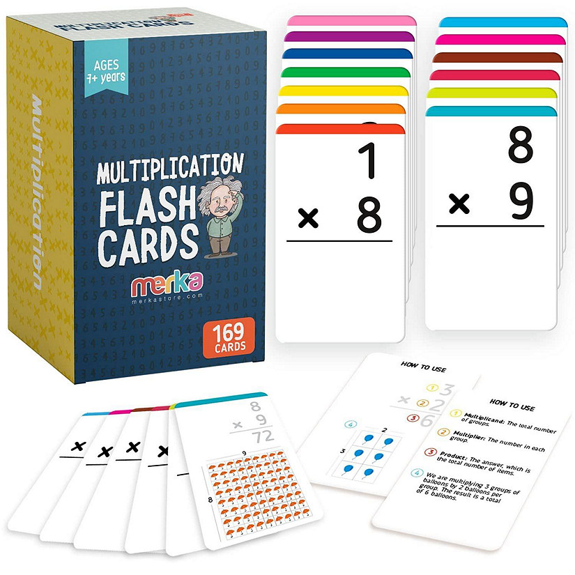 Multiplication Flash Cards For Kids, Learn and Create Math Game for ...