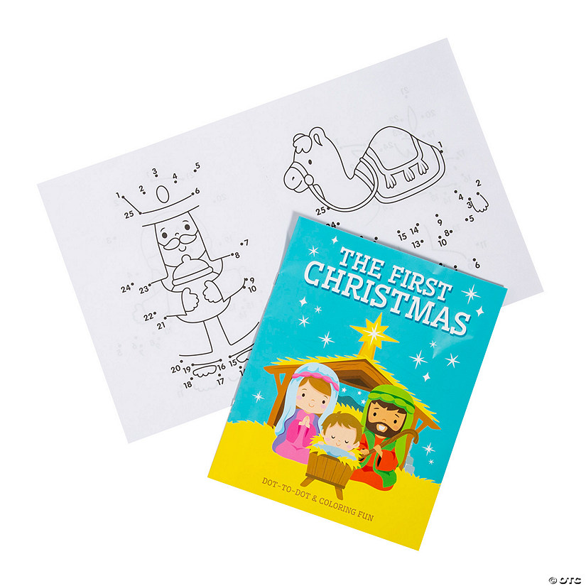 Nativity Dot-to-Dot Activity Books - 12 Pc. - Discontinued