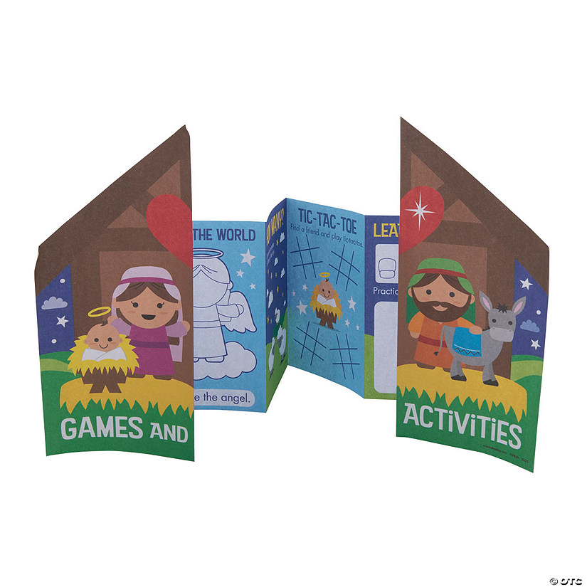 Nativity Fold-Up Activity Books - 24 Pc.