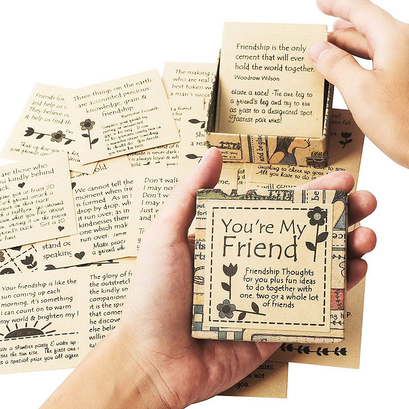 Navy Peony Best Friend Cards Deck | Oriental Trading