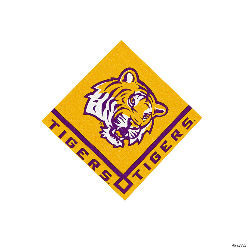 NCAA™ LSU Beverage Napkins | Oriental Trading