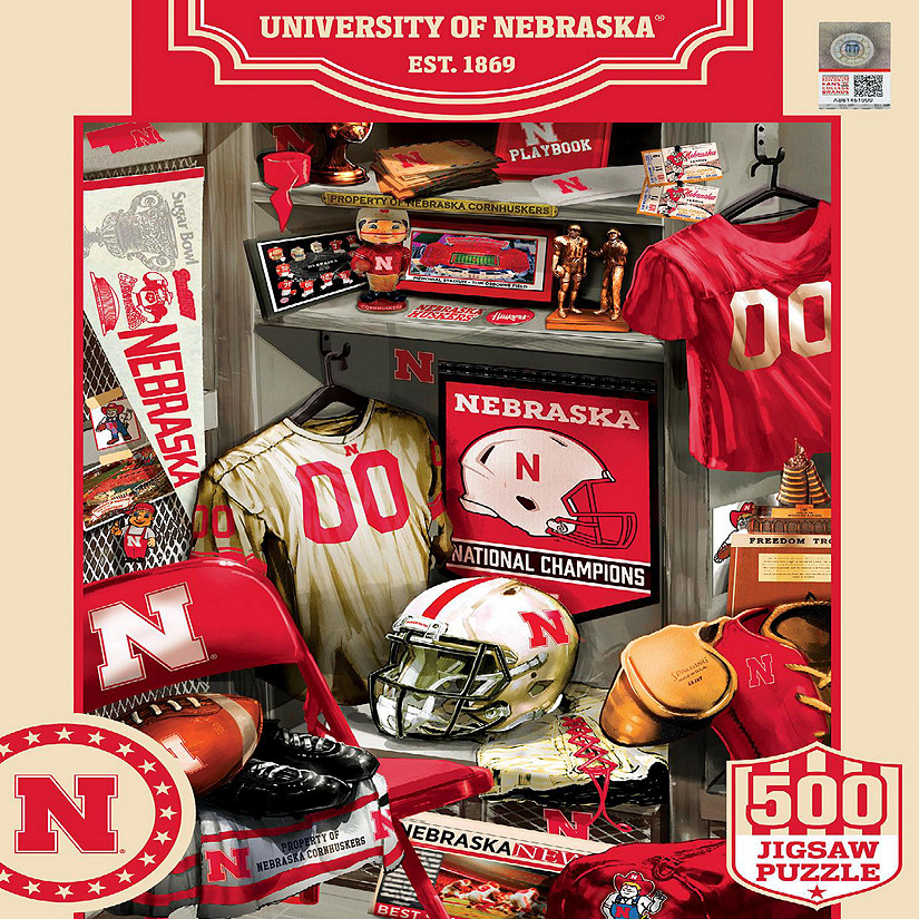 Nebraska Cornhuskers - Locker Room 500 Piece Jigsaw Puzzle | Oriental ...
