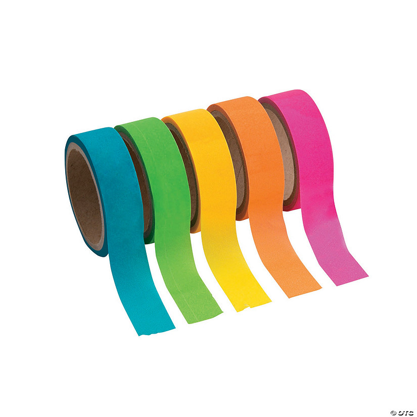 Neon Washi Tape Set - 5 Pc. | Oriental Trading