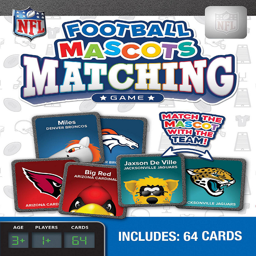 NFL Mascots Matching Game | Oriental Trading