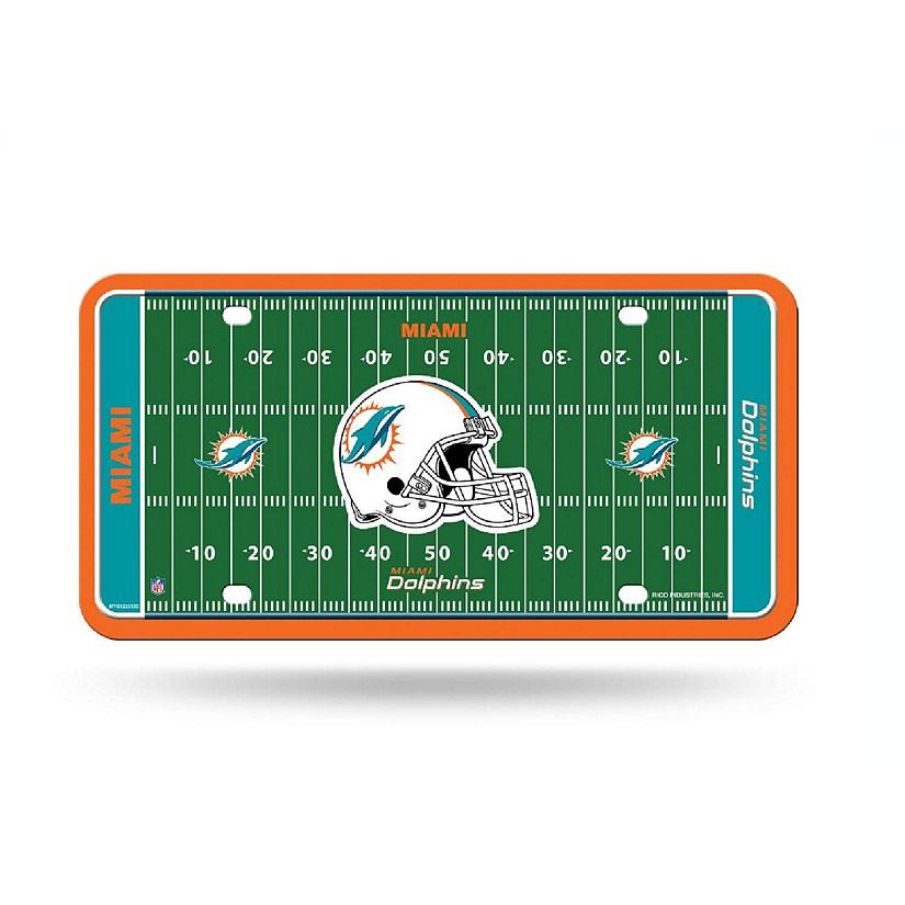 NFL Miami Dolphins Field License Plate | Oriental Trading