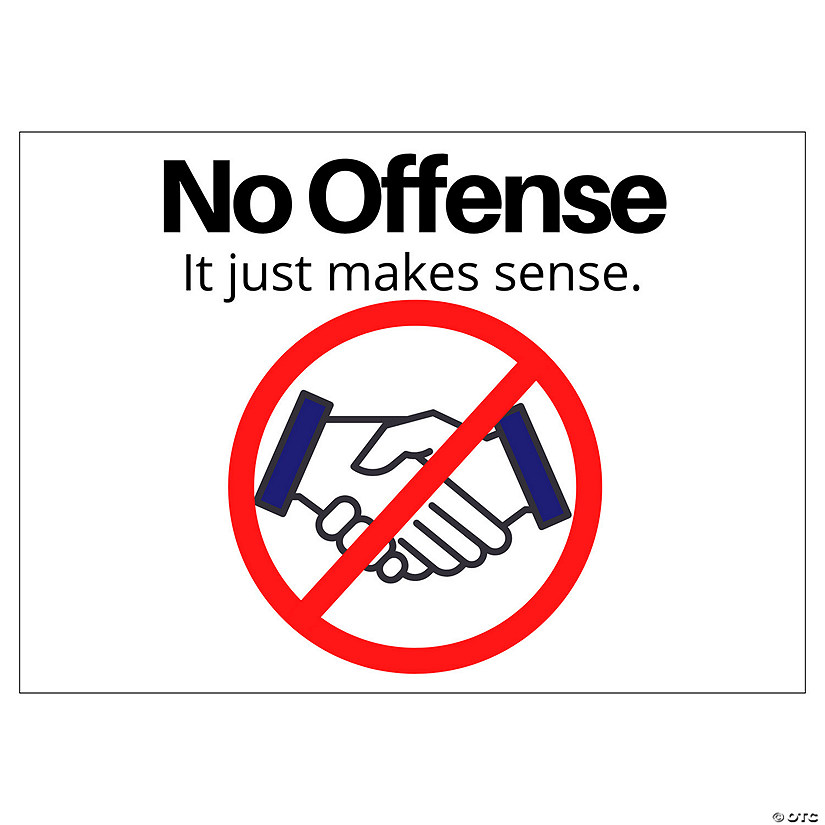 No Offense, It Just Makes Sense Peel & Stick Decals - 5 Pc. | Oriental ...