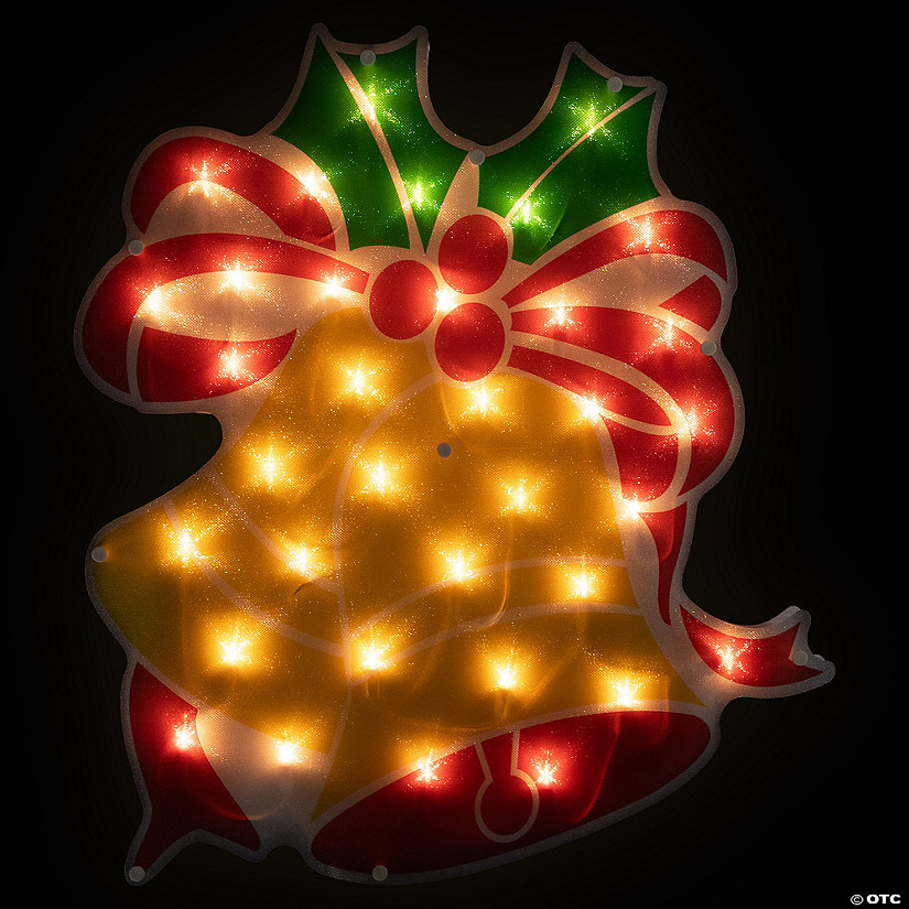 Northlight 19" Lighted Christmas Bells Window Silhouette | Oriental Trading