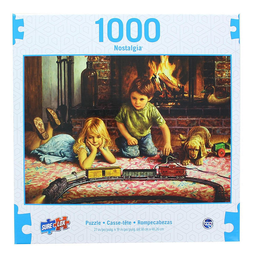 Nostalgia 1000 Piece Jigsaw Puzzle Firelight Express | Oriental Trading