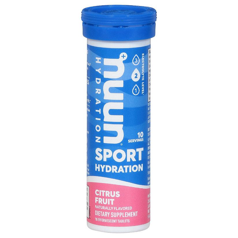 Nuun Active Hydration Electrolyte Enhanced Drink Tabs - Citrus Fruit ...