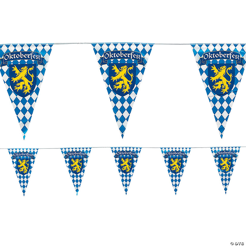 “Oktoberfest” Plastic Pennant Banner