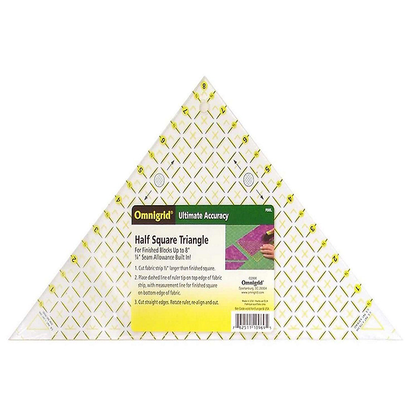 Omnigrid Half Square Triangle Ruler - 8 in.