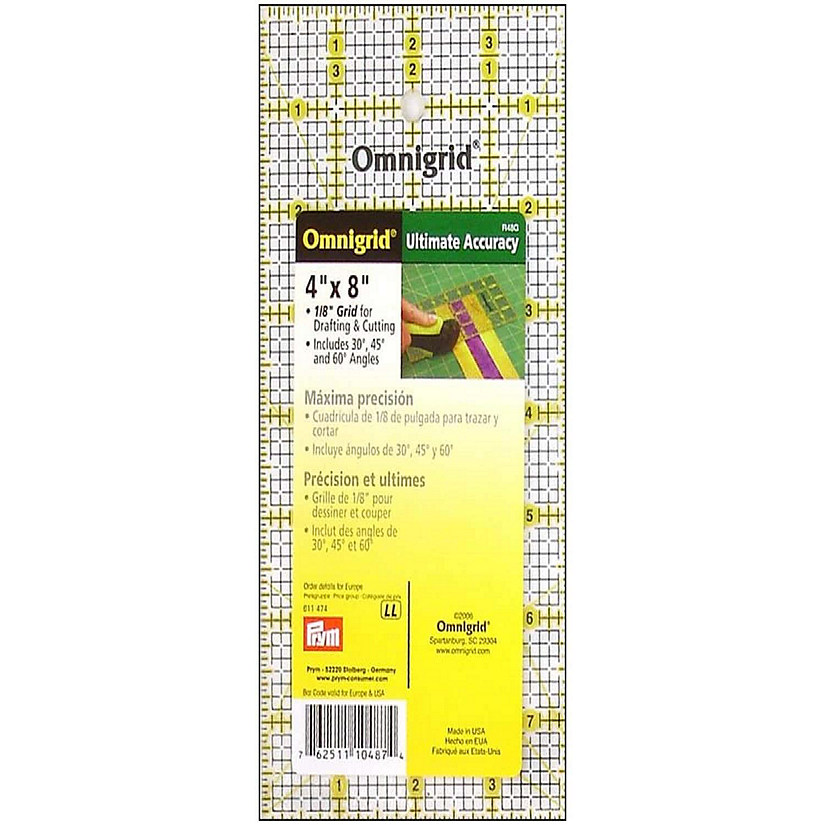 Omnigrid Rectangle Ruler - 4 x 8 in.