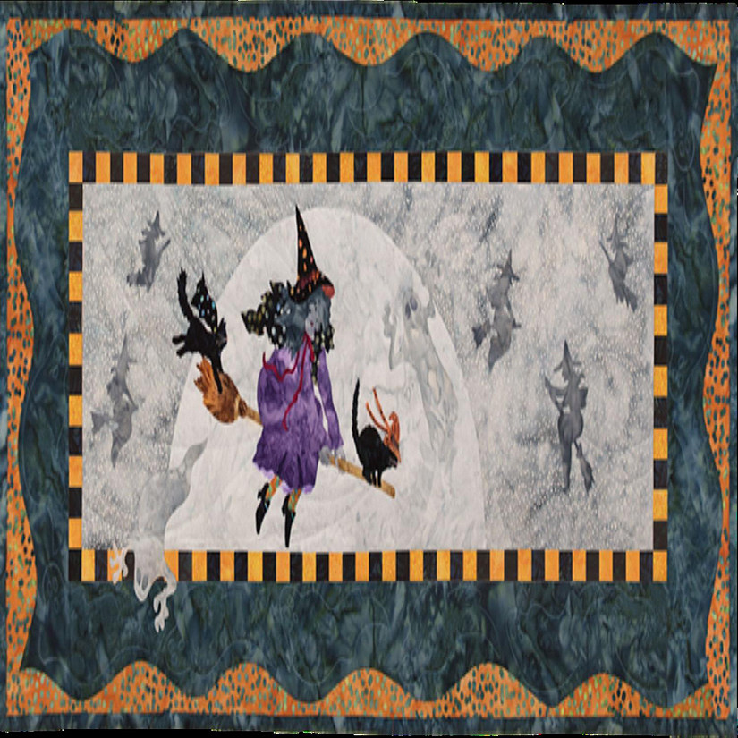 Once in a Boo Moon Which Witch is Which Applique Pattern by McKenna Ryan