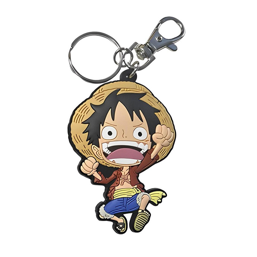 One Piece Luffy PVC Keychain | Oriental Trading