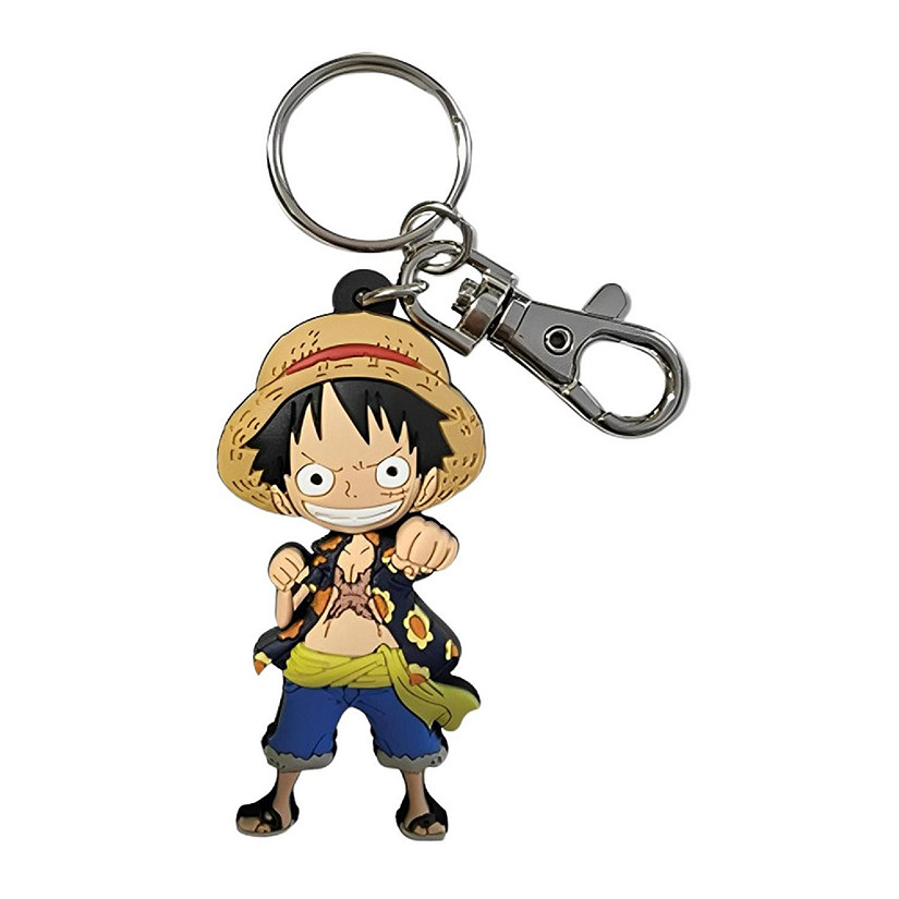 One Piece Luffy PVC Keychain | Oriental Trading