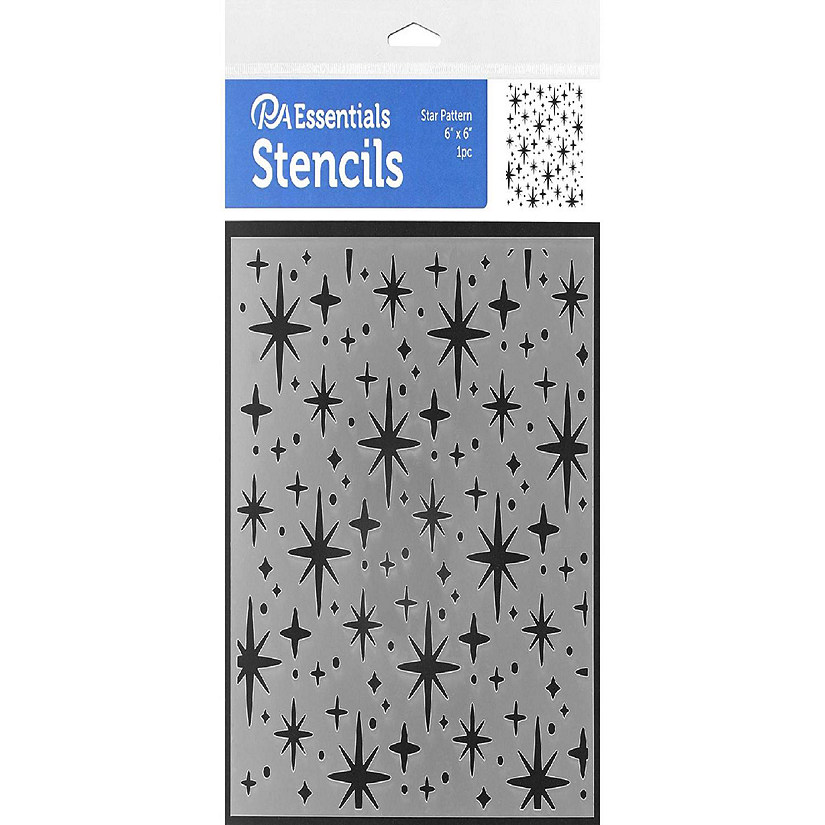 PA Ess Stencil 6x6 Star Pattern