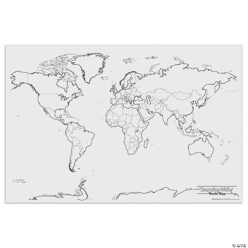 Pacon Giant World Map 48In X 72In | Oriental Trading