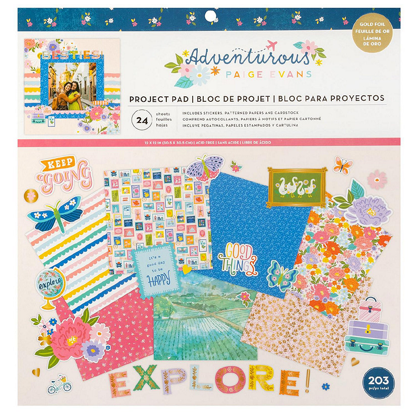 Paige Evans Adventurous Project Pad 12"X12"-24 Sheets | Oriental Trading