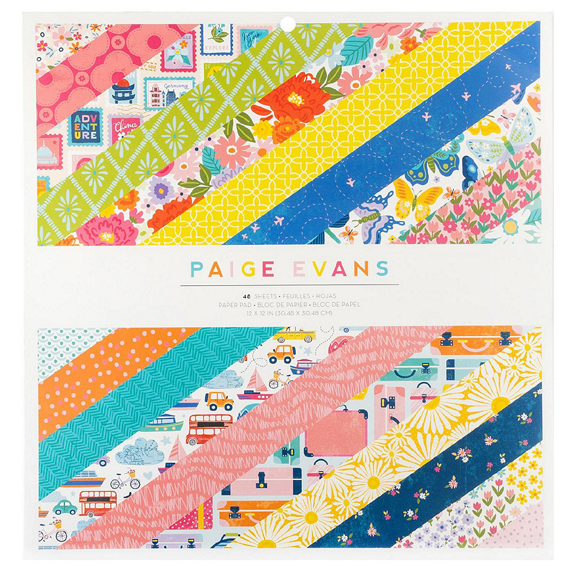 Paige Evans Adventurous Single-Sided Paper Pad 12"X12"-48 Sheets ...