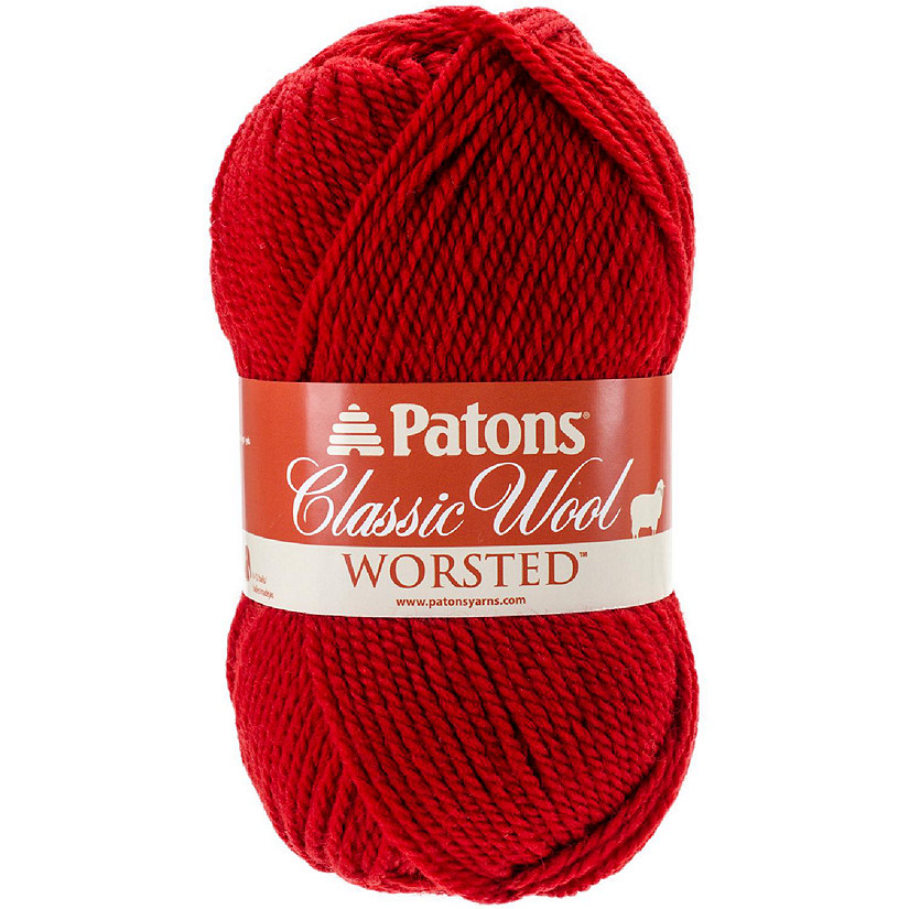 Patons Classic Wool Yarn-Bright Red