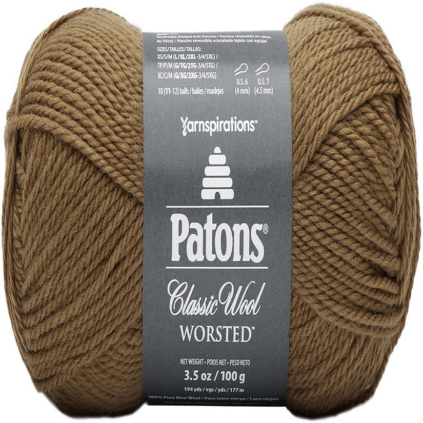 Patons Classic Wool Yarn-Brown Mustard | Oriental Trading