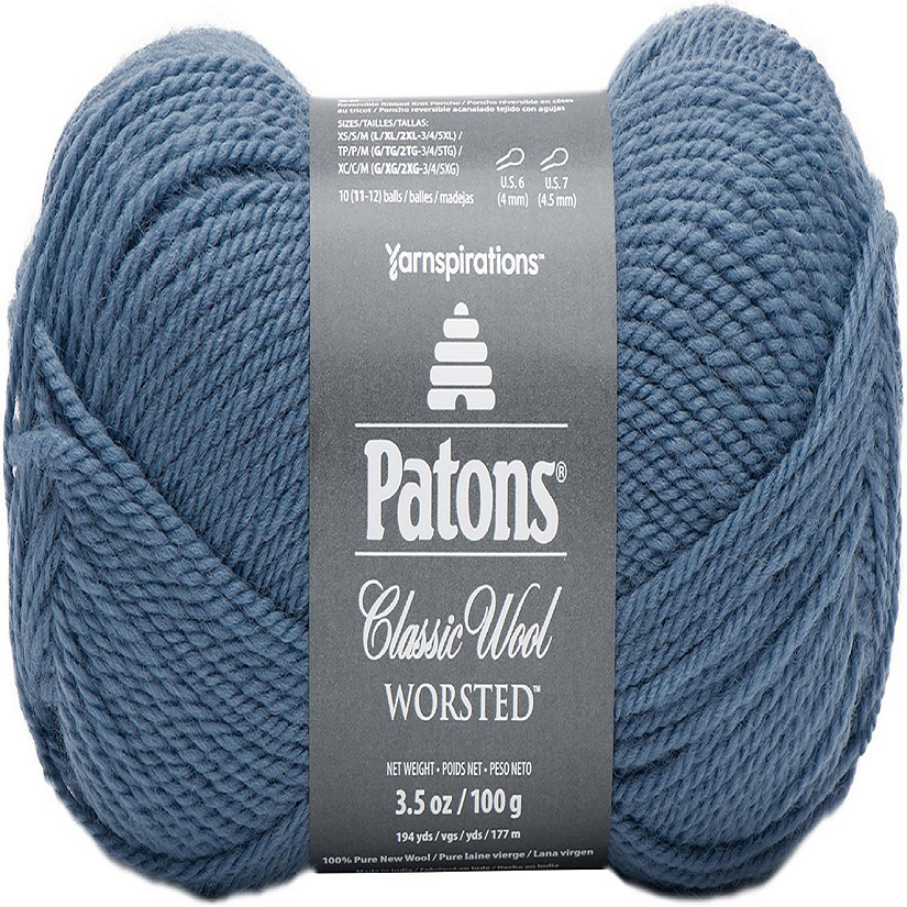 Patons Classic Wool Yarn-Country Blue | Oriental Trading