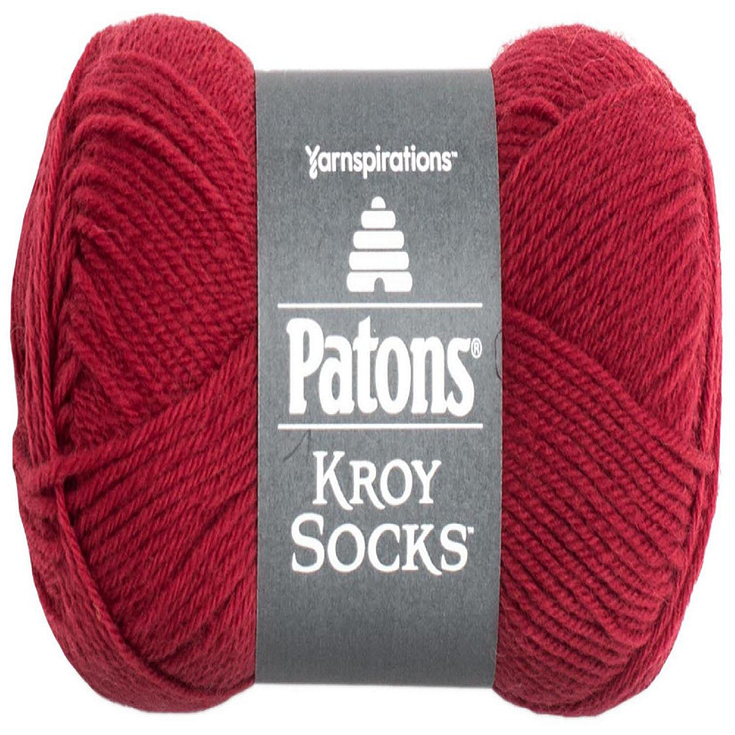 Patons Kroy Socks Yarn-Red