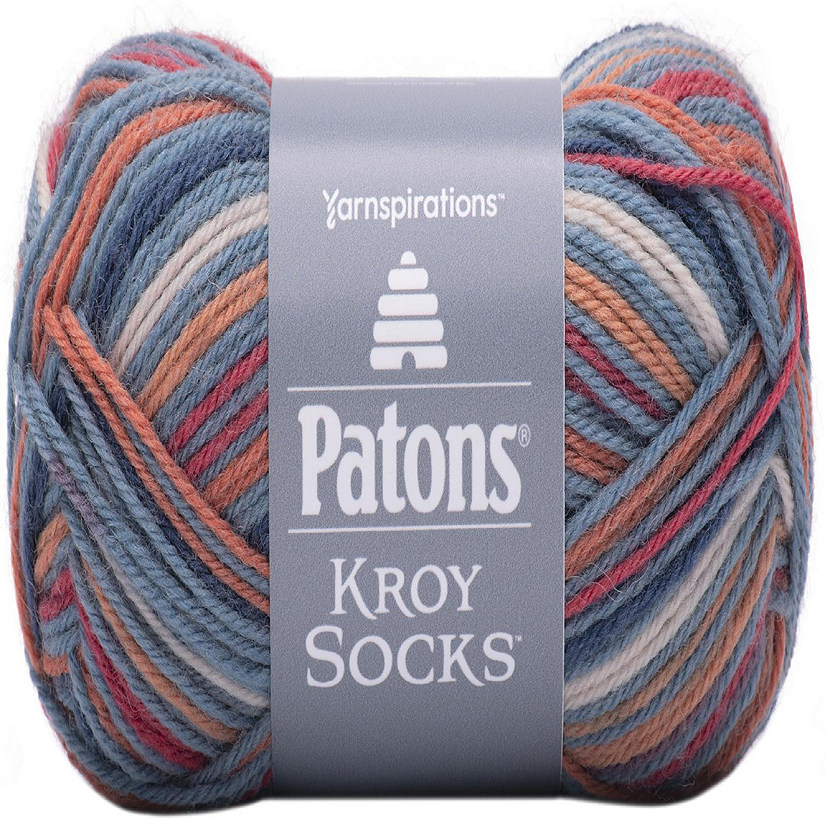 Patons Kroy Socks Yarn-Seventies Stripes | Oriental Trading