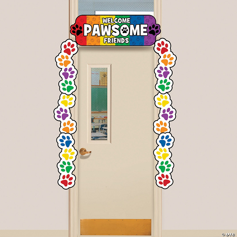 Paw Print Door Border - 7 Pc.