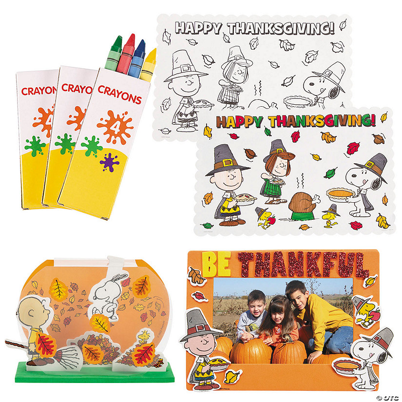 Peanuts® Thanksgiving Craft Kit Assortment - Makes 36 | Oriental Trading