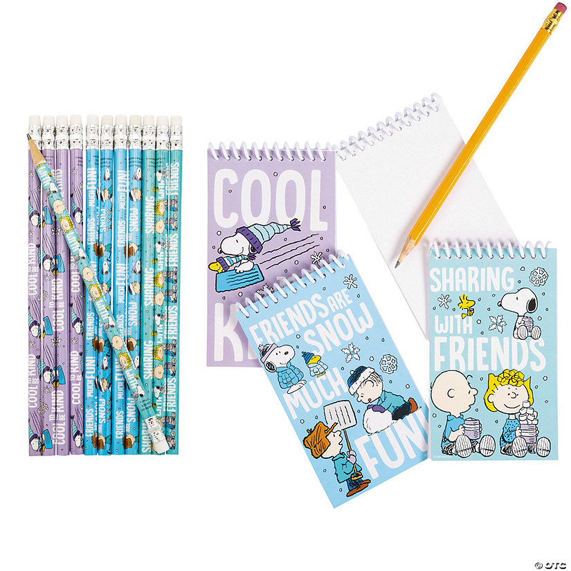 Peanuts ® Winter Multicolor Stationery Sets for 24 – 48 Pc.
