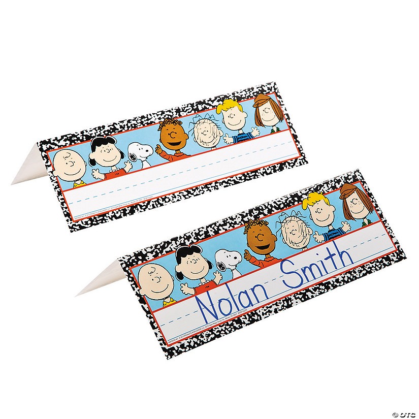 Peanuts® Tented Name Plates - 36 Pc. - Discontinued