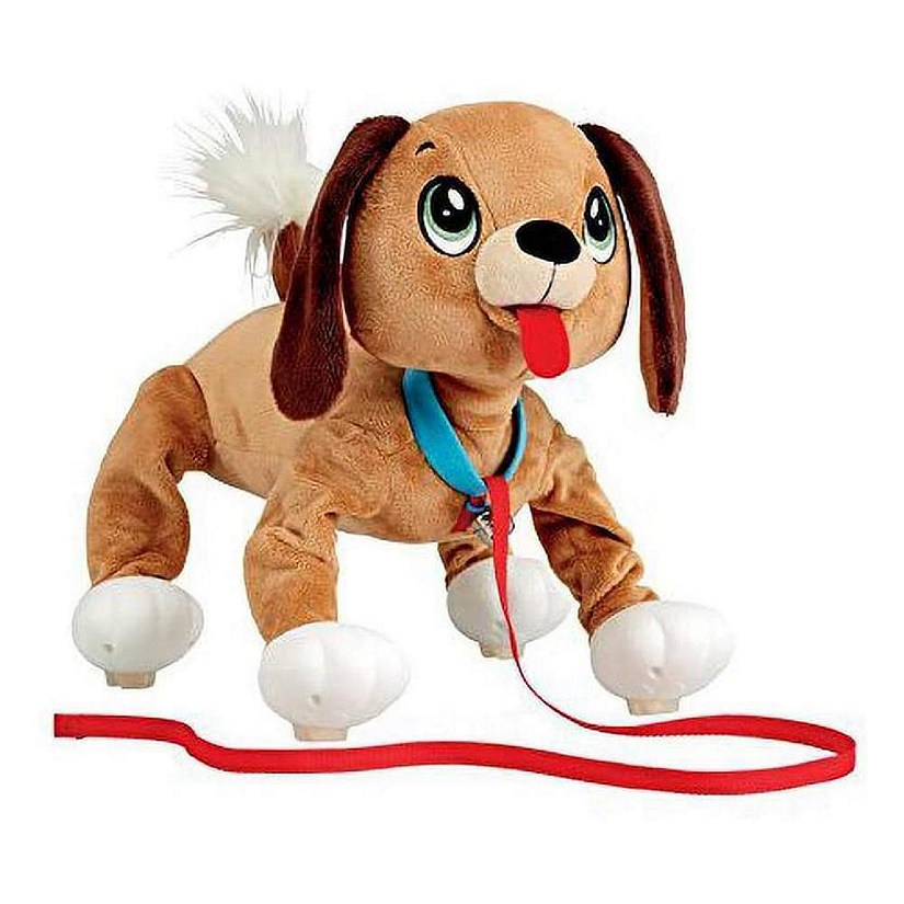Peppy Pets Walking Brown Mutt Dog No Batteries Required Bouncing Pup ...