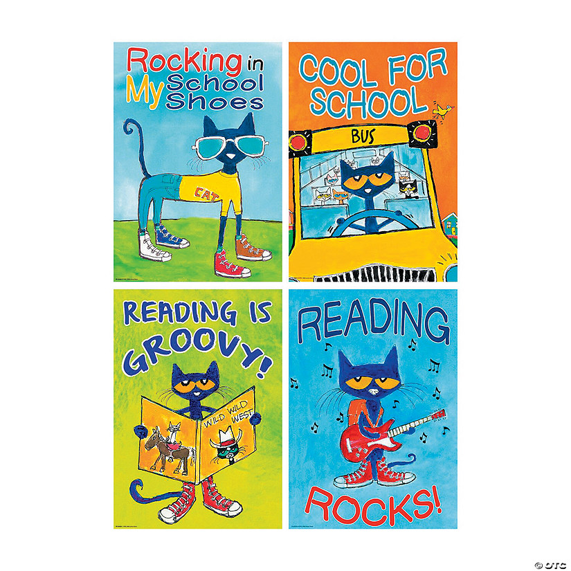 Pete the Cat™ Positive Posters - 4 Pc. - Discontinued