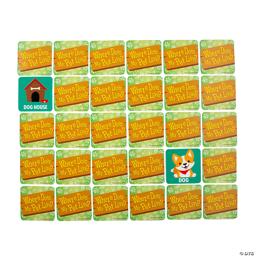 Pets & Homes Matching Memory Game - Discontinued